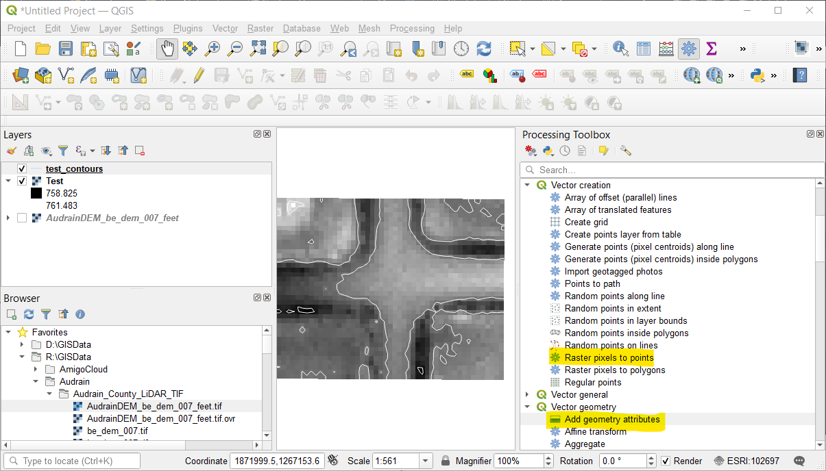 DEM Surfaces – QGIS to Civil3D – Brian Haeffner Dot Com